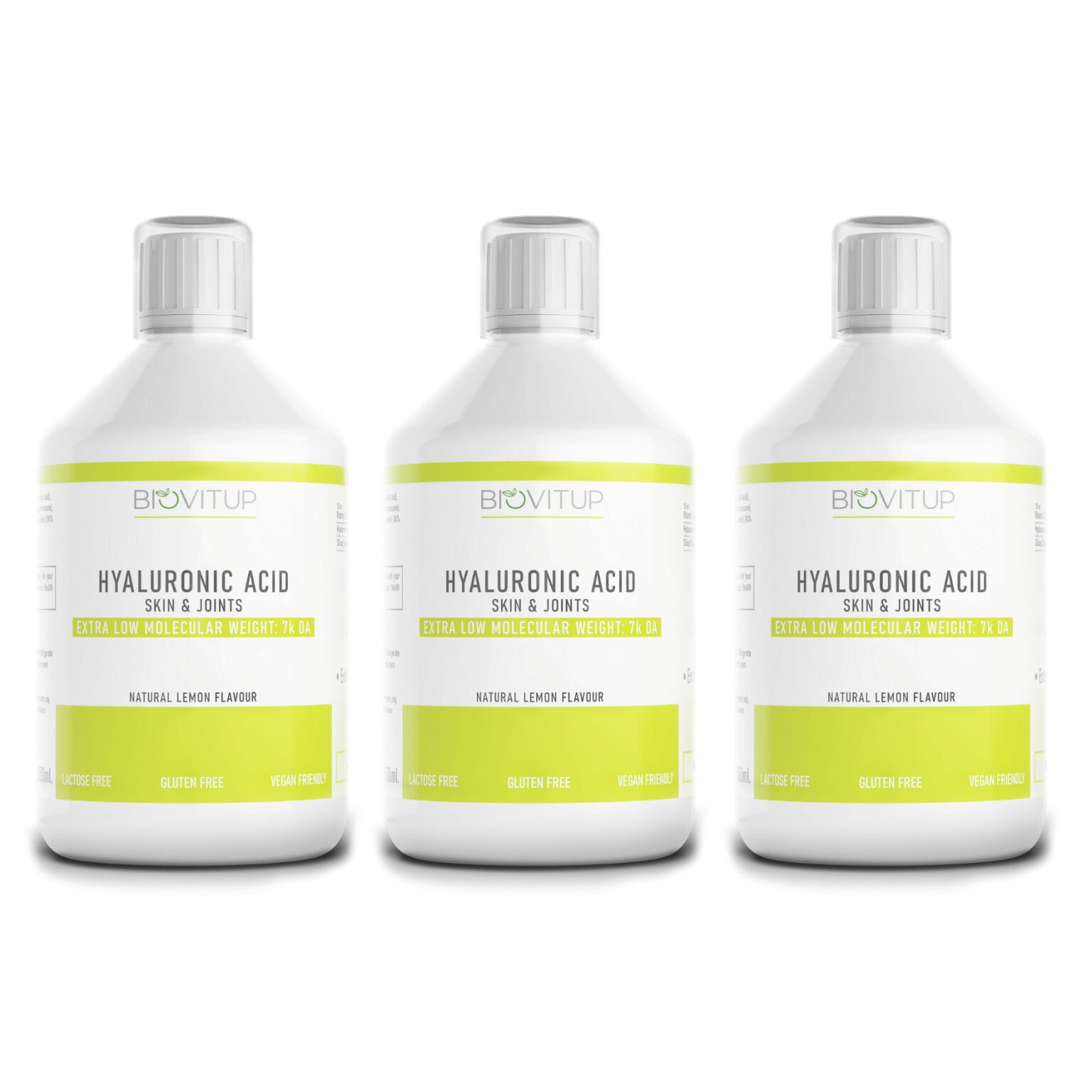 3 x Hialurono Rūgštis, 500 ml Geriama Hialurono rūgšis